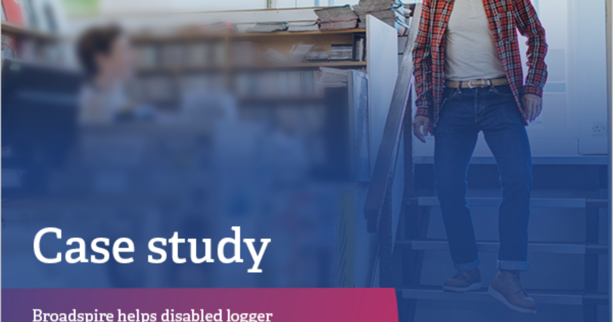 Resource | Broadspire helps disabled logger compose his…