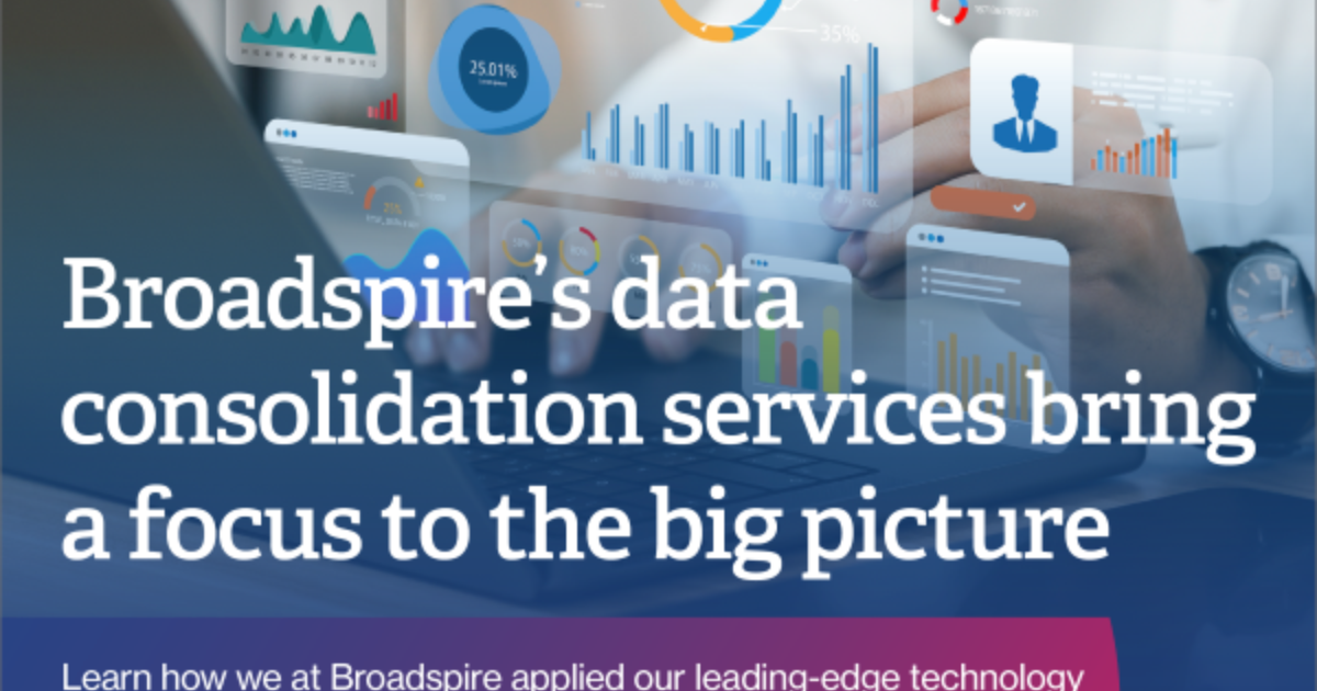 Resource | Broadspire’s data consolidation services bring a…
