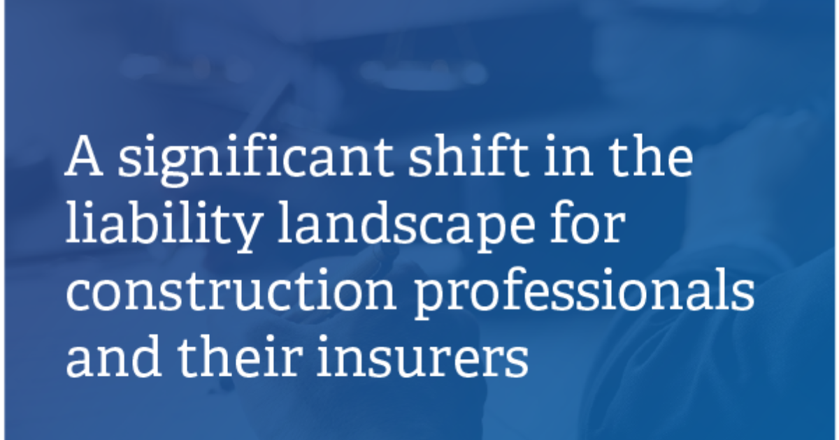 Resource | A significant shift in the liability landscape…
