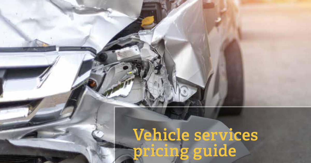 Resource | Vehicle services pricing guide